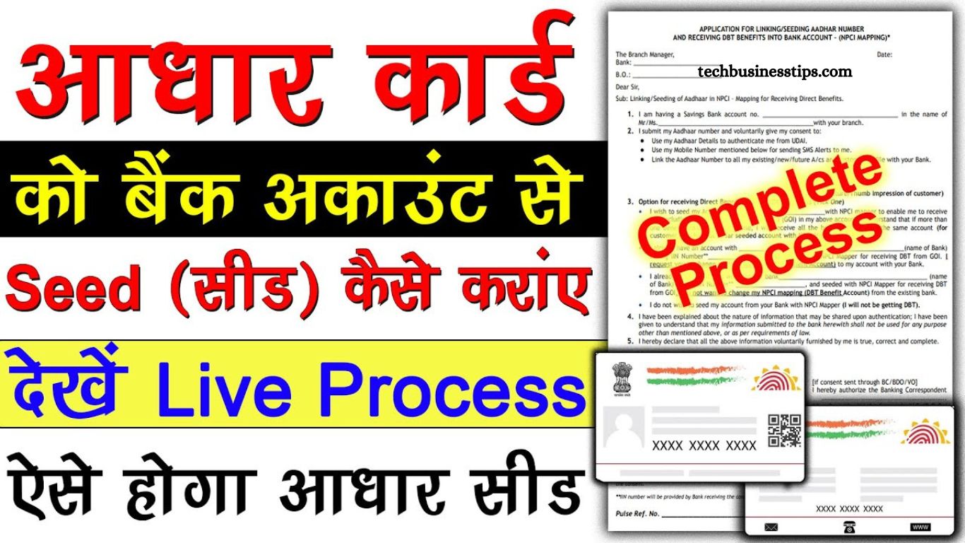 Aadhar–Bank Account Seeding Guide (Link Your Aadhar to a Bank Account ...